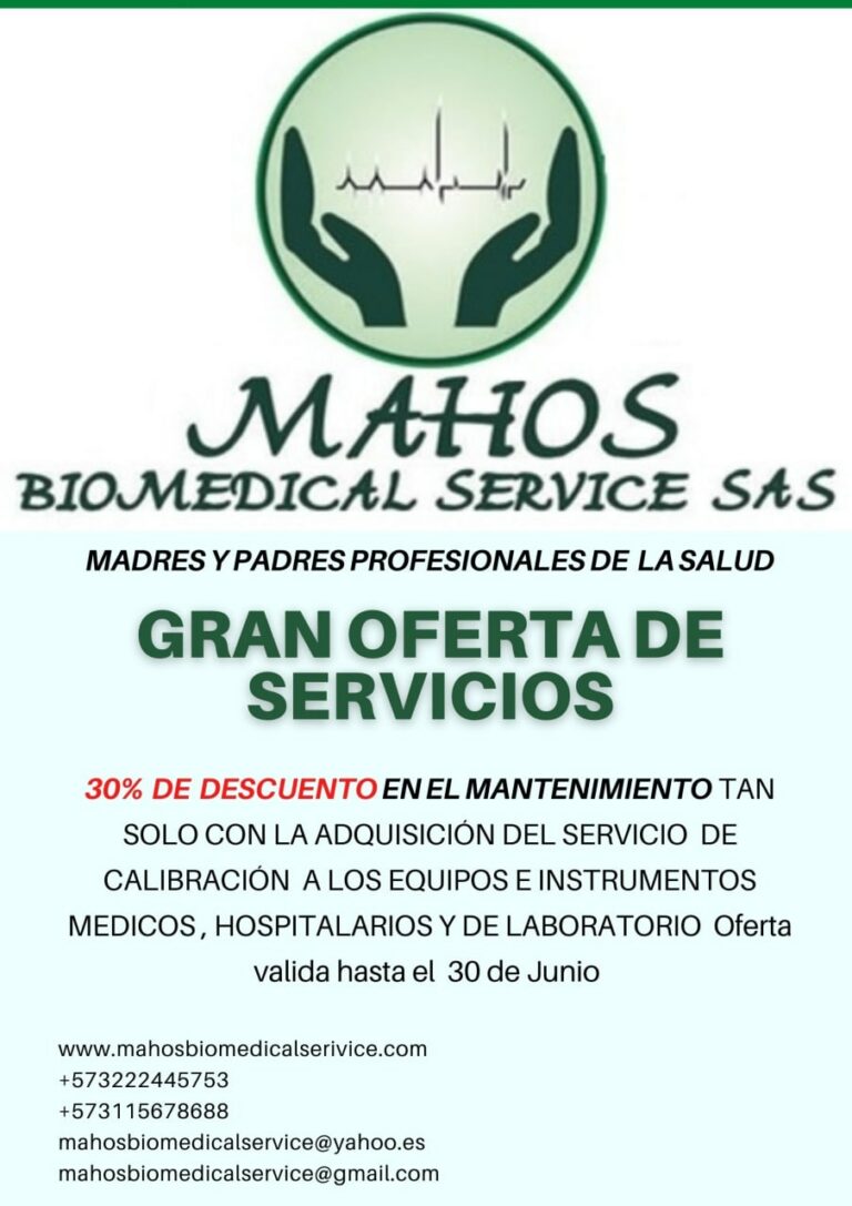 Gran Oferta De servicios – Mahos Biomedical Service SAS